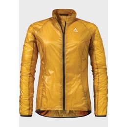 Sch&ouml;ffel Outdoorjacke SCH&Ouml;FFEL "Jacket Gaiole L", Damen, Gr. 40, gelb (5950, gelb), Oberstoff Rumpf: 100% Nylon Oberstoff Seitenteile: 100% Polyester, regular fit, hoch geschlossener Ausschnitt, Jacken Outdoorjacke