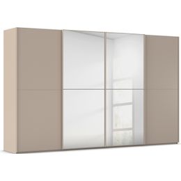 Schwebet&uuml;renschrank Rauch "Kleiderschrank Schrank Garderobe Schlafzimmerschrank SCALE-DUO", grau (fango, griffleisten fango), B:360cm H:223cm T:68cm, Holzwerkstoff, Schr&auml;nke, Schwebet&uuml;renschrank, edle zweigeteilte T&uuml;ren, Spiegel und 3 Zierleisten MADE IN GERMANY