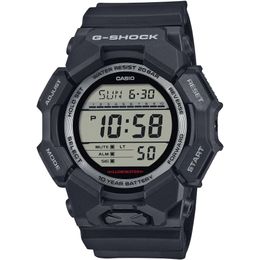 Chronograph Casio G-SHOCK, schwarz (schwarz, silberfarben), Armbanduhren, Herren, Chronograph, Quarzuhr, Armbanduhr,Herrenuhr, digital, autom. Kalender, Resinarmband