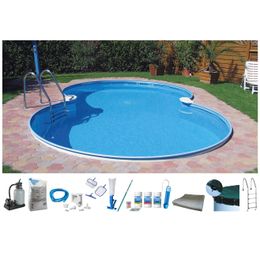 Achtformpool MY POOL BWT "BRISBANE 3", wei&szlig;, B:360cm H:150cm L:625cm, Schwimmbecken, Achtformpool, in verschiedenen Gr&ouml;&szlig;en erh&auml;ltlich