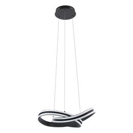 Eglo H&auml;ngeleuchte "CORREDERA Pendellampe, Kunststoff, Stahl, IP20, Esszimmerlampe, Lampe", schwarz-wei&szlig; (schwarz wei&szlig;), 1, &Oslash; 50cm H: 120cm, 1 Stk., Leuchten, Elegante H&auml;ngelampe f&uuml;r Esszimmer, K&uuml;che oder Wohnzimmer, H&auml;ngeleuchte