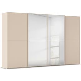 Schwebet&uuml;renschrank Rauch "Kleiderschrank Schrank Garderobe Schlafzimmerschrank SCALE-DUO", beige (champagner, griffleisten champagner), B:360cm H:223cm T:68cm, Holzwerkstoff, Schr&auml;nke, Schwebet&uuml;renschrank, edle zweigeteilte T&uuml;ren, Spiegel und 3 Zierleisten MADE IN GERMANY