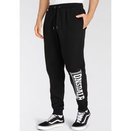 Jogginghose Lonsdale "WOOPERTON", Herren, Gr. 4XL (66), N-Gr, schwarz, Obermaterial: 60% Baumwolle, 40% Polyester, Hosen Jogginghose
