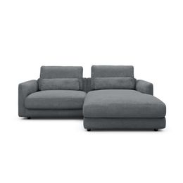 Ecksofa TENKSOM "Polsterecke, L-Form, Eckcouch, mit Federkern, inkl. Kissen", grau (hellgrau), B:225cm H:68cm T:171cm, Sofas, Ecksofa, legerer Sitzkomfort zum Entspannen und Verweilen