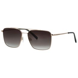 Marc O'Polo Sonnenbrille MARC O'POLO "505097", Herren, gold (hellgold), leicht gl&auml;nzend, metallic, Sonnenbrillen Sonnenbrille, Form Karree/Eckig, Logoschriftzug auf B&uuml;gel und Glas, Polyamid UV 400
