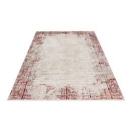 Teppich Obsession "My Memphis 380", rot, B:160cm H:8mm L:230cm, Polyester, Teppiche, Teppich, modernes 3D-Design, mit Bord&uuml;re und Fransen