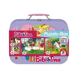 Schmidt Spiele Bibi & Tina Puzzle-Box im Metallkoffer 2x 100 Teile, 2x 150 Teile