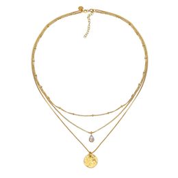Elli Premium Layer Kette Damen Gr&ouml;&szlig;e 40 gold