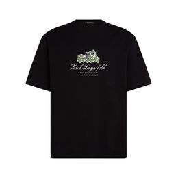 K by KARL LAGERFELD Karl Lagerfeld T-Shirt 'Villa la Vigie' Herren Gr&ouml;&szlig;e XXL gr&uuml;n / schwarz / wei&szlig;