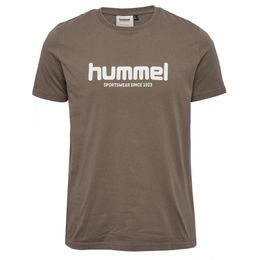 Hummel Funktionsshirt Herren Gr&ouml;&szlig;e M hellbraun / wei&szlig;