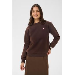 Kaffe Sweatshirt 'KAliddy' Damen Gr&ouml;&szlig;e L mokka / altrosa