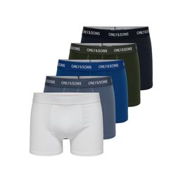 Only & Sons Only & Sons Boxershorts 'ONSTrey' Herren Gr&ouml;&szlig;e L blau / marine / rauchblau / oliv / wei&szlig;