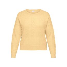 Only Carmakoma Pullover 'CARIsa' Damen Gr&ouml;&szlig;e 6XL gelb