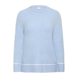 Kaffe Curve Pullover 'KCjina' Damen Gr&ouml;&szlig;e M hellblau / wei&szlig;