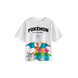 next T-Shirt 'Pok&eacute;mon' Jungen Gr&ouml;&szlig;e 128 cyanblau / orange / schwarz / wei&szlig;