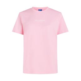 KARL LAGERFELD JEANS T-Shirt Damen Gr&ouml;&szlig;e XL rosa / wei&szlig;