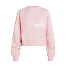 KARL LAGERFELD JEANS Sweatshirt Damen Gr&ouml;&szlig;e XL rosa / wei&szlig;