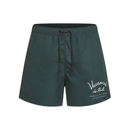 K by KARL LAGERFELD Karl Lagerfeld Badeshorts 'Vacances de Karl' Herren Gr&ouml;&szlig;e M dunkelgr&uuml;n / wei&szlig;