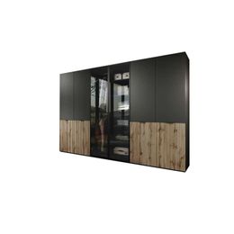M&ouml;bel Kraft Dreht&uuml;renschrank 6 t&uuml;rig schwarz Ma&szlig;e (cm): B: 303 H: 200 &raquo; M&ouml;bel Kraft