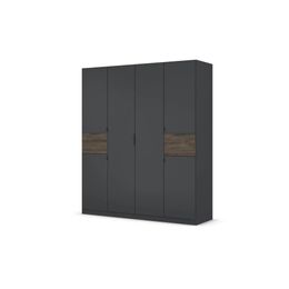 M&ouml;bel Kraft Dreht&uuml;renschrank Thurso schwarz Ma&szlig;e (cm): B: 181 H: 210 &raquo; M&ouml;bel Kraft