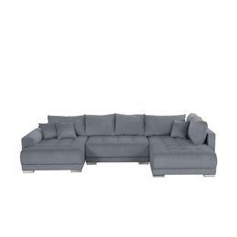 Wohnlandschaft mit Schlaffunktion Lemie grau Ma&szlig;e (cm): B: 356 H: 85 T: 218.0 Sofas > Sofas nach Material > Stoffsofas &raquo; Sofa DE