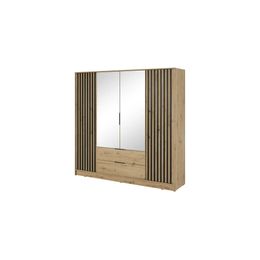 M&ouml;bel Kraft Dreht&uuml;renschrank braun Ma&szlig;e (cm): B: 206 H: 200 &raquo; M&ouml;bel Kraft
