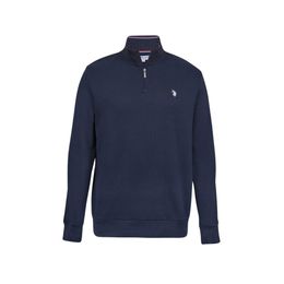 U.S. Polo Assn. Pullover 'UMKurt' Herren Gr&ouml;&szlig;e XL saphir / blutrot / wei&szlig;