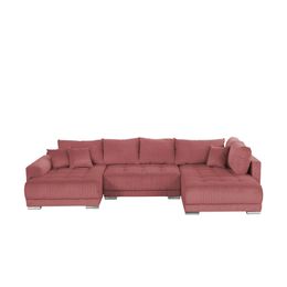 Wohnlandschaft mit Schlaffunktion Lemie rot Ma&szlig;e (cm): B: 356 H: 85 T: 218.0 Sofas > Sofas nach Material > Stoffsofas &raquo; Sofa DE