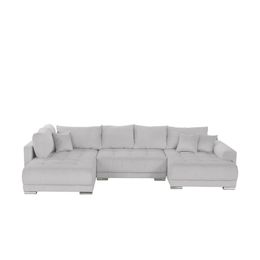 Wohnlandschaft mit Schlaffunktion Lemie grau Ma&szlig;e (cm): B: 356 H: 85 T: 218.0 Sofas > Sofas nach Material > Stoffsofas &raquo; Sofa DE