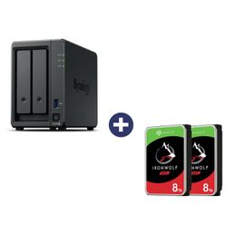 Synology Disk Station DS725+ NAS-Server (2 Sch&auml;chte) + Seagate IronWolf&reg; - 16 TB (2x 8 TB)