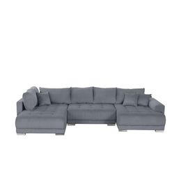 Wohnlandschaft mit Schlaffunktion Lemie grau Ma&szlig;e (cm): B: 356 H: 85 T: 218.0 Sofas > Sofas nach Material > Stoffsofas &raquo; Sofa DE