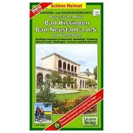 Rh&ouml;n, Bad Kissingen, Bad Neustadt a.d.S. und Umgebung 1 : 35 000 Radwander- und Wanderkarte