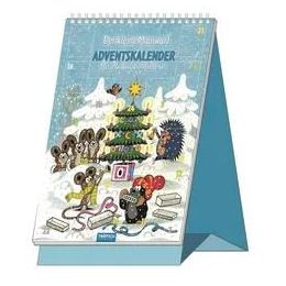 TR&Ouml;TSCH &ndash; Adventskalender "Der kleine Maulwurf" Weihnachtskalender mit 24 lustigen Winter- & Weihnachtsmotiven zum Ausmalen
