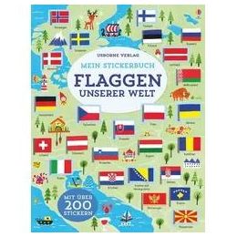 USBORNE Mein Stickerbuch: Flaggen unserer Welt