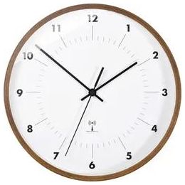 TFA Dostmann 98.1097 Funk Wanduhr 25.5cm x 5cm Holz