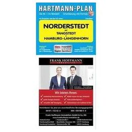 HARTMANN-PLAN Norderstedt mit Tangstedt und Hamburg-Langenhorn, 1:25.000, Stadtplan