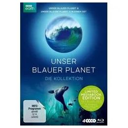 Polyband UNSER BLAUER PLANET - die kollektion. LIMITED MEDIABOOK-EDITION inkl. umfangreichen Begleit-Texte, Poster und Postkarten-Set LTD. - UNSER BLAUER PLANET & UNSER BLAUER PLANET II IN EINEM SET [4 BRs]