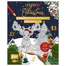 Mein Adventskalender-Buch zum Ausmalen: Colorful Christmas