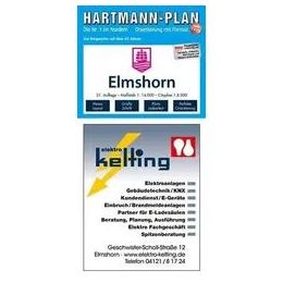 HARTMANN-PLAN Elmshorn, 1:14.000, Stadtplan