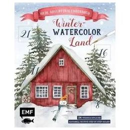 Mein Adventskalender-Buch: Winter-Watercolor-Land
