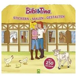 Bibi & Tina - Stickern, Malen, Gestalten. Mit 250 Stickern