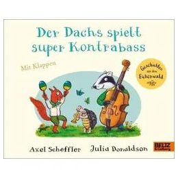 Der Dachs spielt super Kontrabass