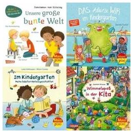 Carlsen Verlag Maxi-Pixi-4er-Set 95: Neues aus dem Kindergarten (4x1 Exemplar)