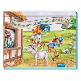 Tr&ouml;tsch M&auml;rchenbuch Pop-up-Buch Die Bremer Stadtmusikanten