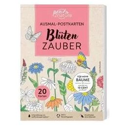 Ausmal-Postkarten Bl&uuml;tenzauber 20 Karten