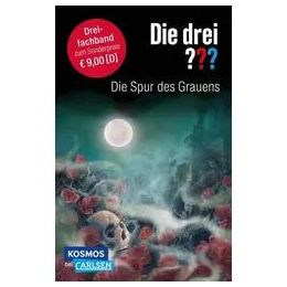 Carlsen Verlag Die drei ???: Die Spur des Grauens. Dreifachband (Enth&auml;lt die B&auml;nde: Im Haus des Henkers, Die Villa der Toten, Die fl&uuml;sternden Puppen)