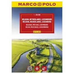 MARCO POLO Reiseatlas Benelux 1:200.000