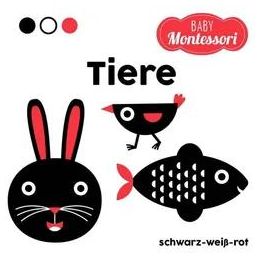 Tiere schwarz-wei&szlig;-rot (Baby Montessori)