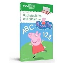 MiniL&Uuml;K. Kindergarten/Vorschule Set Buchstabieren und z&auml;hlen mit Peppa Pig