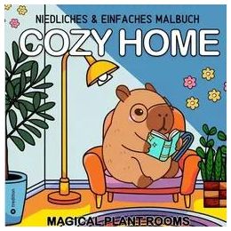 tredition Cozy Malbuch: Cozy Home Einfaches Malbuch Cute & Comfy Haus und Garten